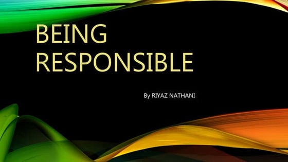 Responsibility Presentation.pptx | Family and Relationships