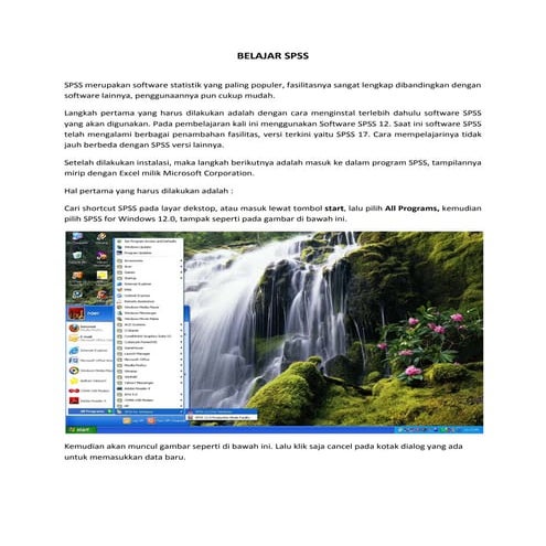 Panduan dasar spss | DOCX