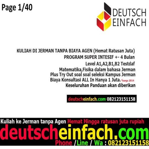 Belajar bahasa jerman | PPTX