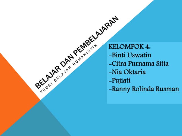 Teori kepribadian Carl R. Rogers | PPTX