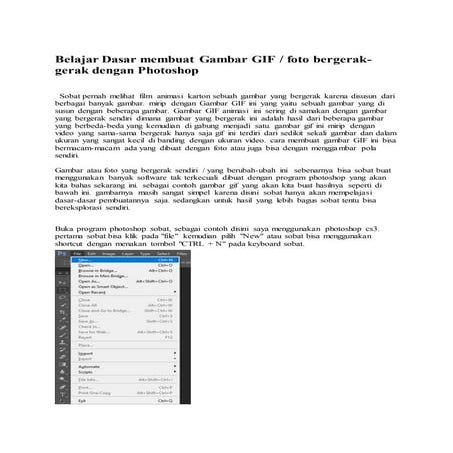 Belajar dasar membuat gambar gif | DOCX