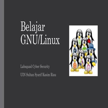 Belajar GNU/Linux.pptx | Free Download