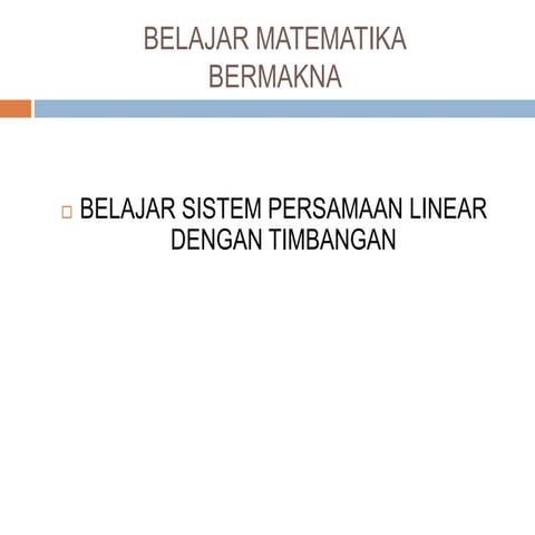 Belajar math bermakna1 | PPT