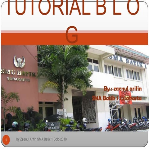 Belajar membuat blog | PPTX