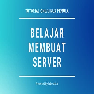 Belajar membuat server | PDF