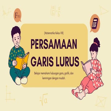 Belajar Persamaan Garis Lurus Presentasi Kuning Ilustrasi_20250218 ...