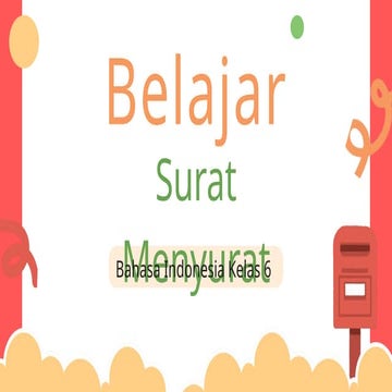 Belajar Surat Menyurat Presentasi Oranye dan Hijau Ilustratif Lucu.pptx