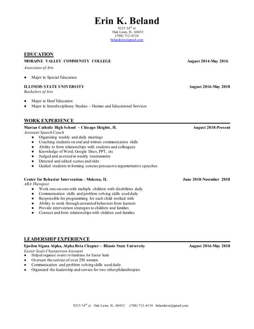 Job Resume | PDF
