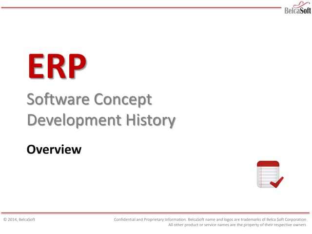 History and Evolution of ERP & SAP | PPT