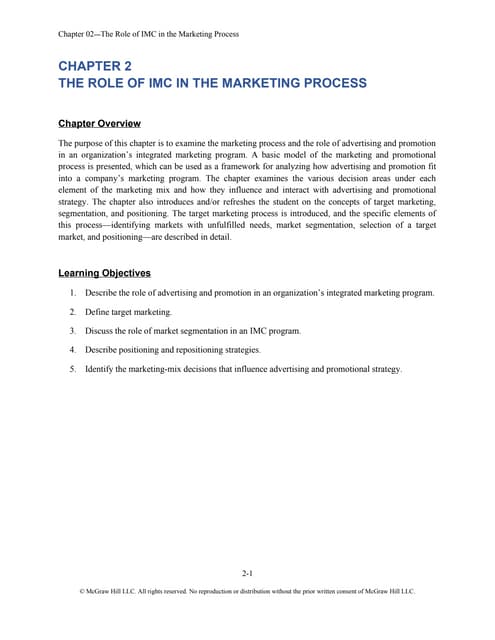 The Role of IMC in the Marketing Process | PPTX