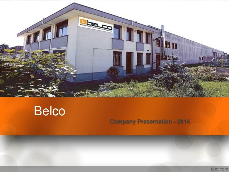 Belco presentation november 2014