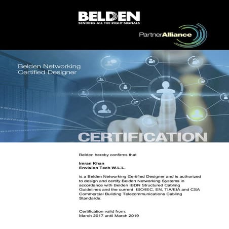 Belden networking certified designer | PDF