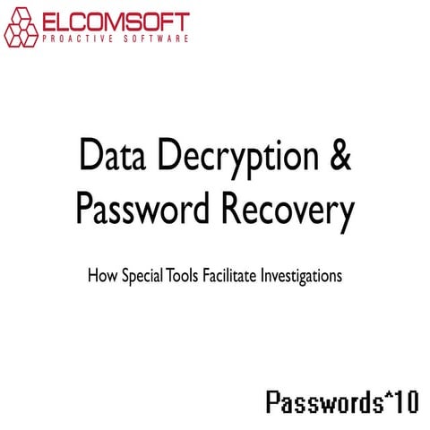 Data Decryption & Password Recovery | PPT
