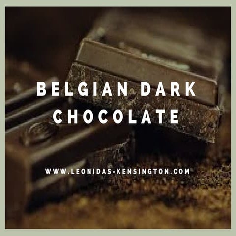 Belgian dark chocolate | PDF
