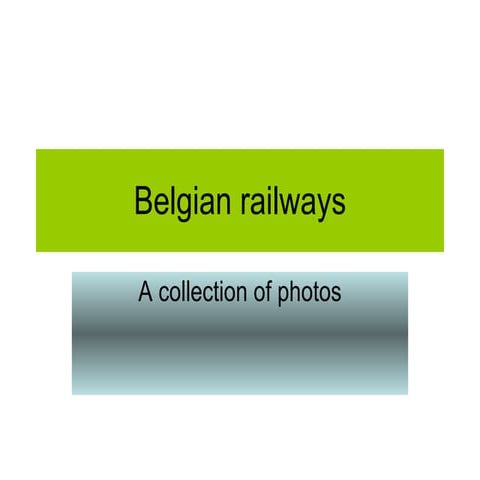 Belgian railways | PPT