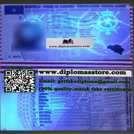 Belgium DL card, Belgium driving licence | PDF
