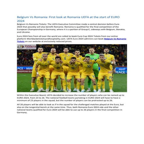 Euro Cup Tedesco and Iordanescu Lead Belgium and Romania with Tactical ...