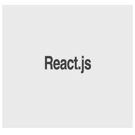 JS Belgrade Meetup #4: Intro to React.js by Aleksandar Simovic | PDF