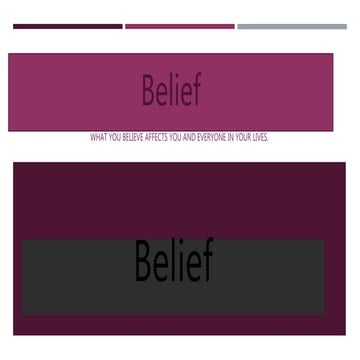 Belief | PPTX