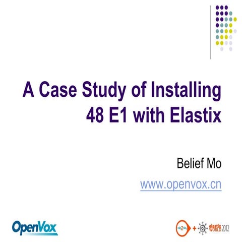 A Case Study of Installing 48 E1 with Elastix | PDF | Computing | Technology & Computing