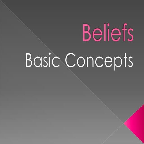 Beliefs | PPTX