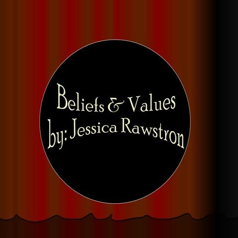 Beliefs And Values | PPT