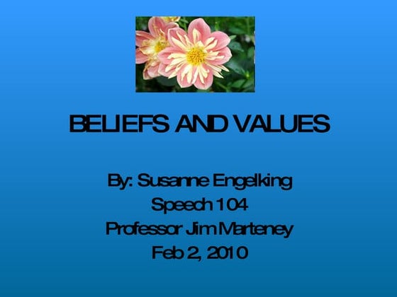 Beliefs And Values | PPT