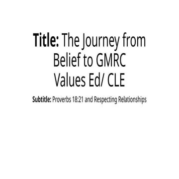 Belief to GMRC.pptx Belief to GMRC.pptx Belief to GMRC.pptx