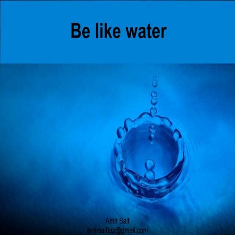 Be Like Water | PDF