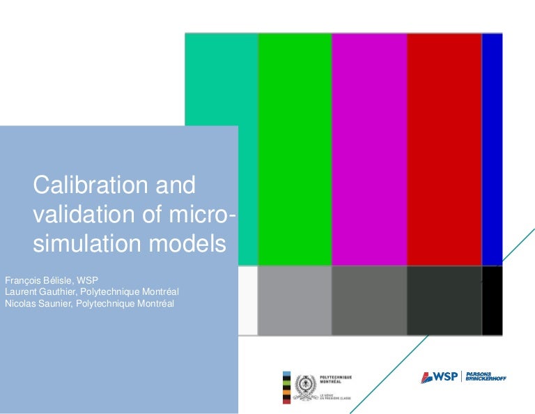 Calibration And Validation Of Micro Simulation Models