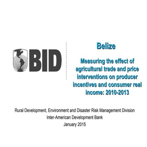 Belize Agricultural Policy Impacts Presentation [39772076].ppt