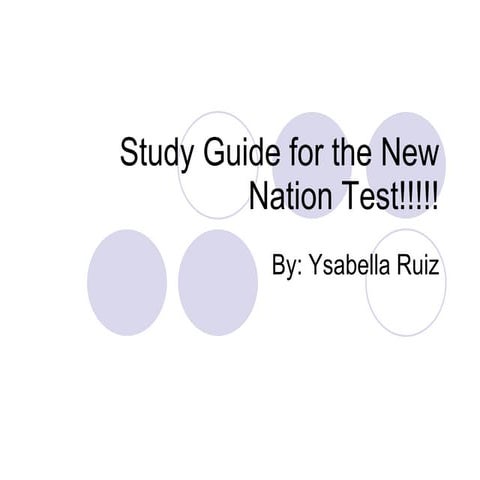 Bella_Newnationstudyguide | PPT