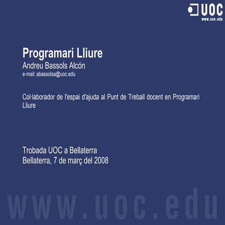 Programari Lliure UOC | PDF