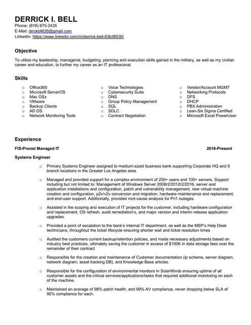 Michael Donelon Resume 031815 | DOC