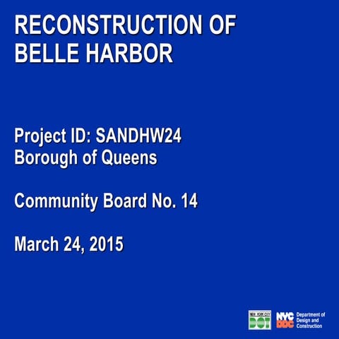 Reconstruction of Belle Harbor 3-24-15 presentation | PPT