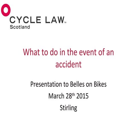 Road Safety presentation to Woodmuir Primary | PPTX