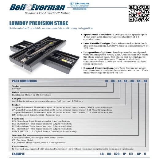Bell-Everman Lowboy Precision Stage | PDF