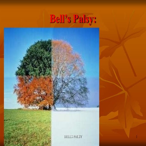 bells palsy signs, symptoms and management | PPTX