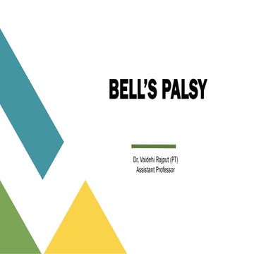 Comprehensive Approach to Bell's Palsy Management | PPTX
