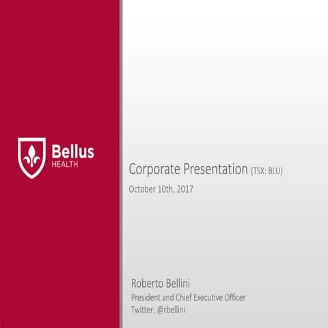 Bellus health bbhic presentation may 3 st v final | PDF