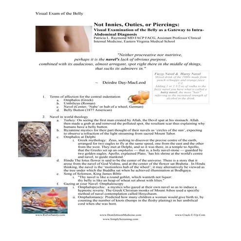 Belly Button CSGNA 2016 | PDF