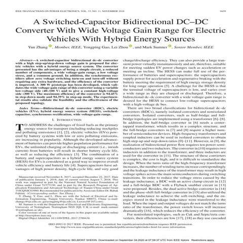 a switched capacitor bidirectional converter with high gain | PDF