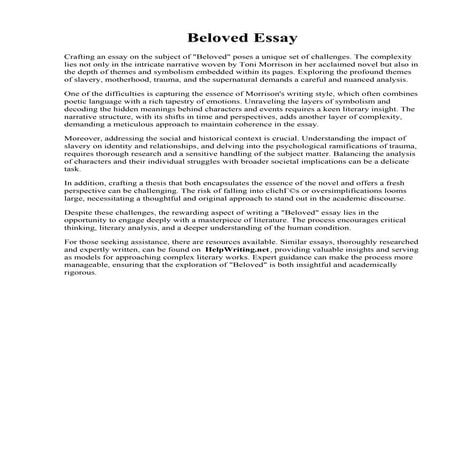 Beloved Essay.pdf