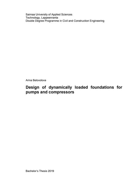 Dynamic analysis and structural design of turbine generator foundations ...