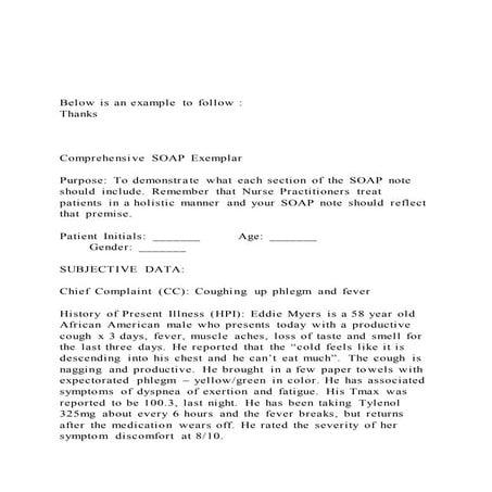 SOAP Note Week TwoUnited States University.docx