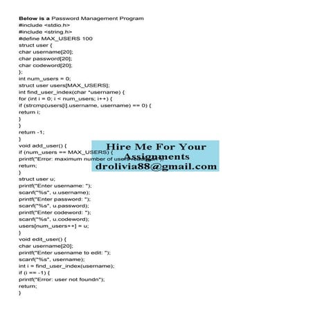 Below is a Password Management Program incl.pdf