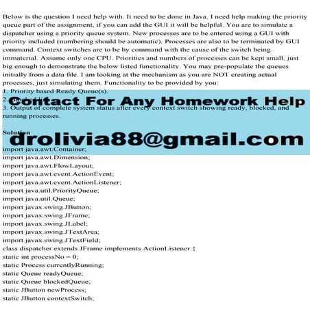 Below is the question I need help with. It need to be done in Java. .pdf