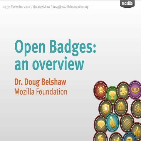 Doug Belshaw Open Badges Overview | PDF