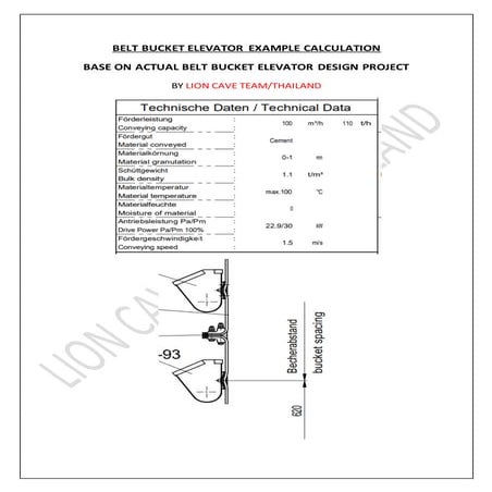 Belt conveyor example calculation | PDF