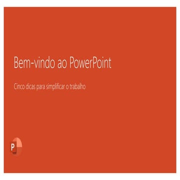 Bem-vindo ao PowerPoint passo a passo completo | PPTX